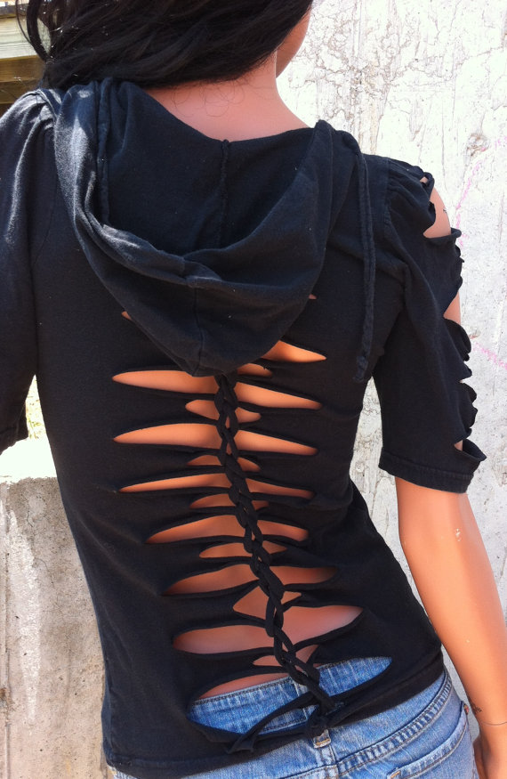 DIY Cut Out T Shirts Fancy T shirts